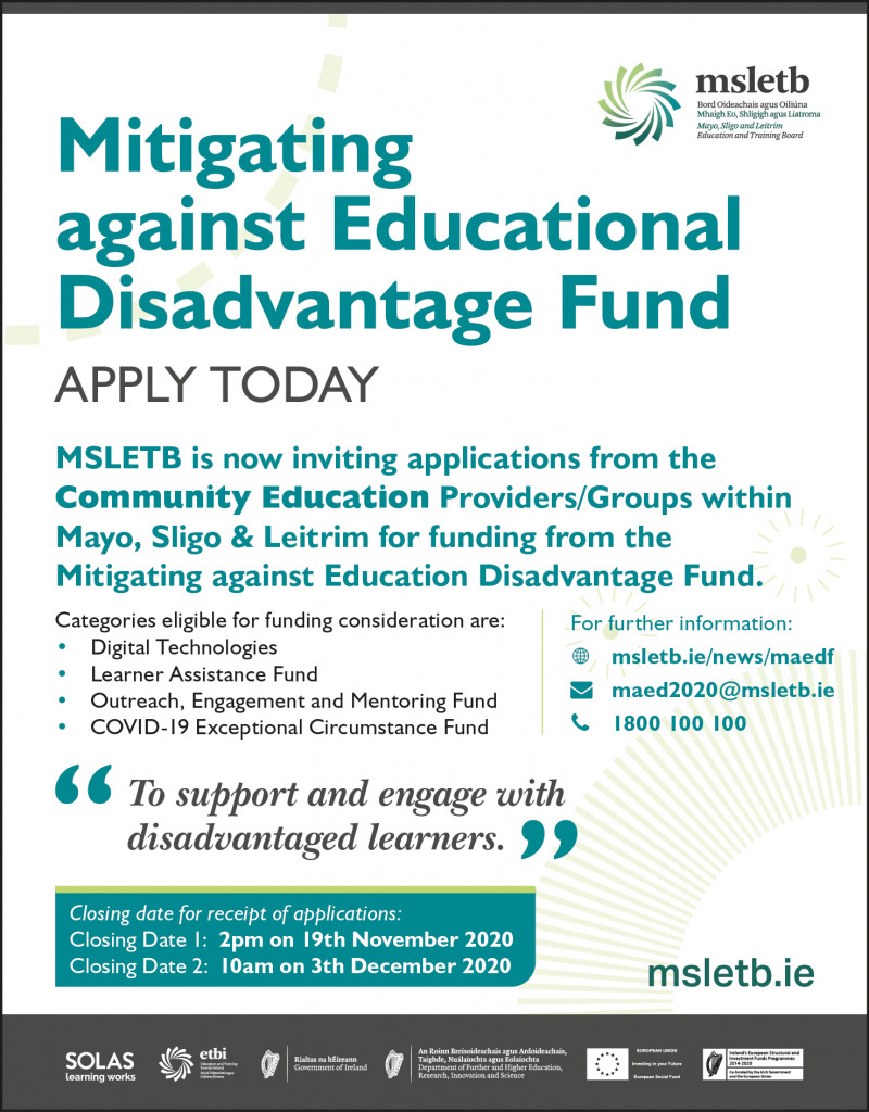MSLETB inviting applications for Mitigating against Education ...