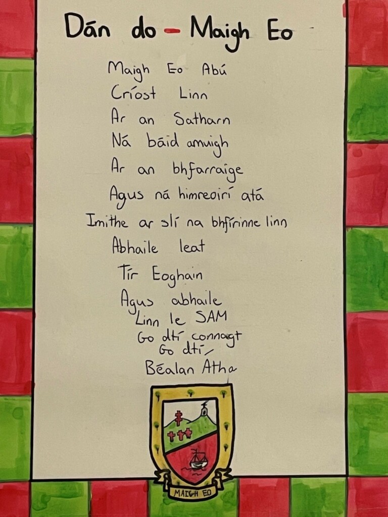 Mohill Students show their support for County Mayo in All Ireland Final ...