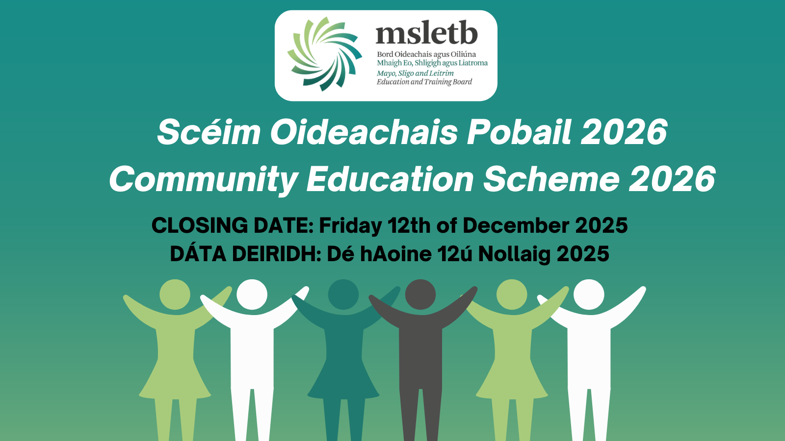 Community Education Scheme 2026 - MSLETB